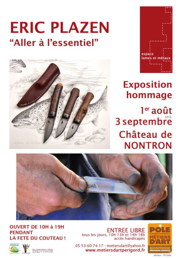 Exposition "Eric Plazen, coutelier forgeron, 1960-2015" - Fête du ...